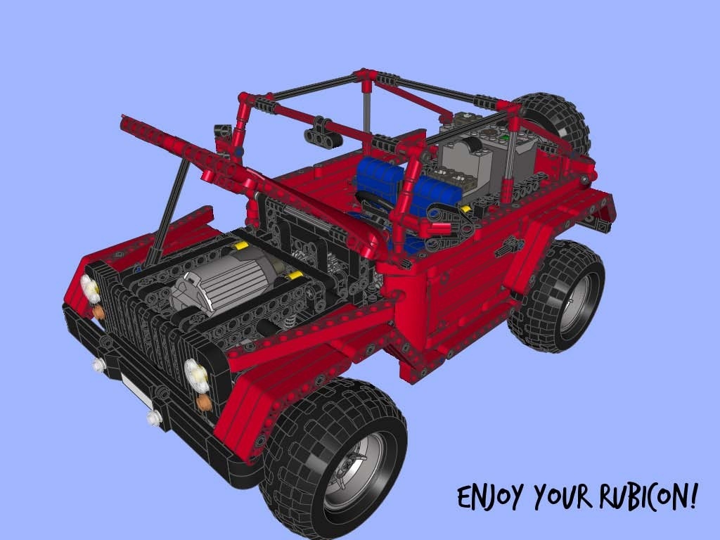 Voir l'instruction LEGO® moc 0074 Jeep Wrangler Rubicon - Instructions ...