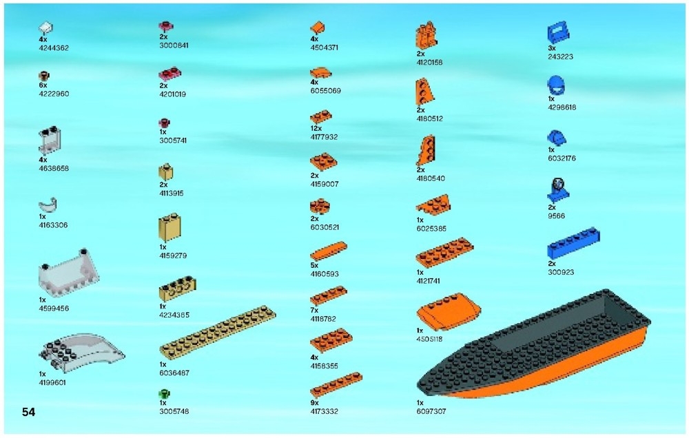 View LEGO® instruction 60085: 4x4 with Powerboat - LEGO instructions ...