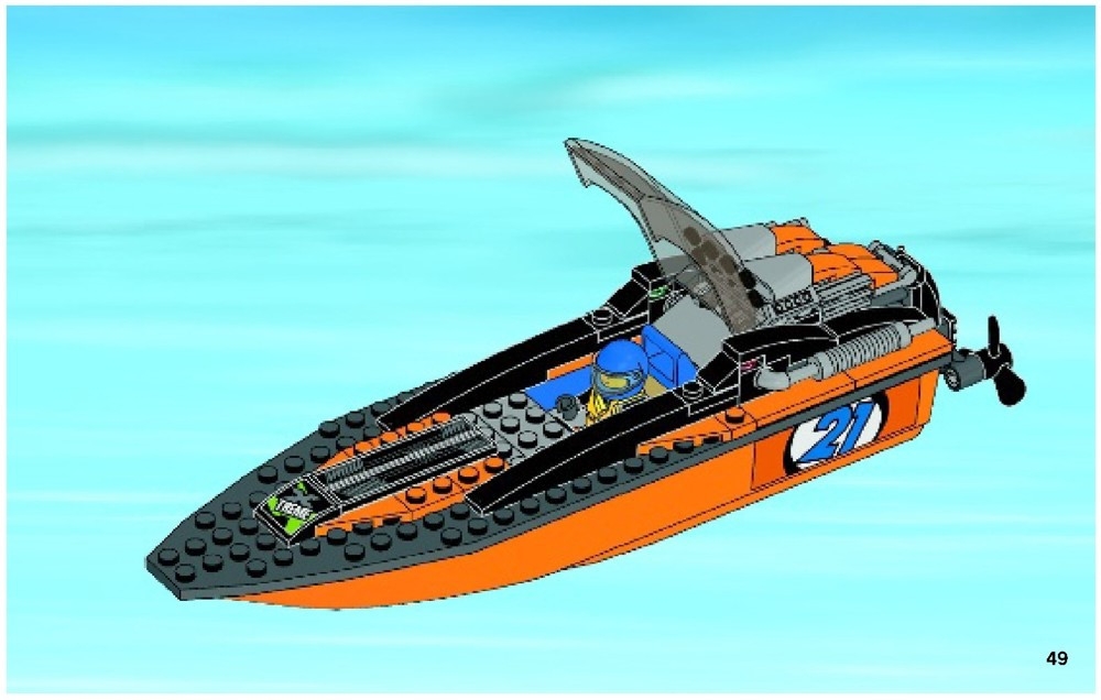View LEGO® instruction 60085: 4x4 with Powerboat - LEGO instructions ...