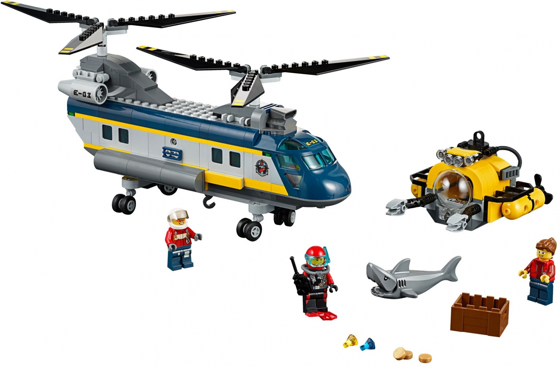 View LEGO® instruction 60093 Deep Sea Helicopter - LEGO instructions ...