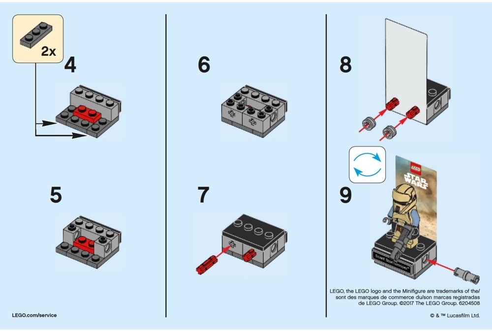 View LEGO® instruction 40176 Scarif Stormtrooper - LEGO instructions ...