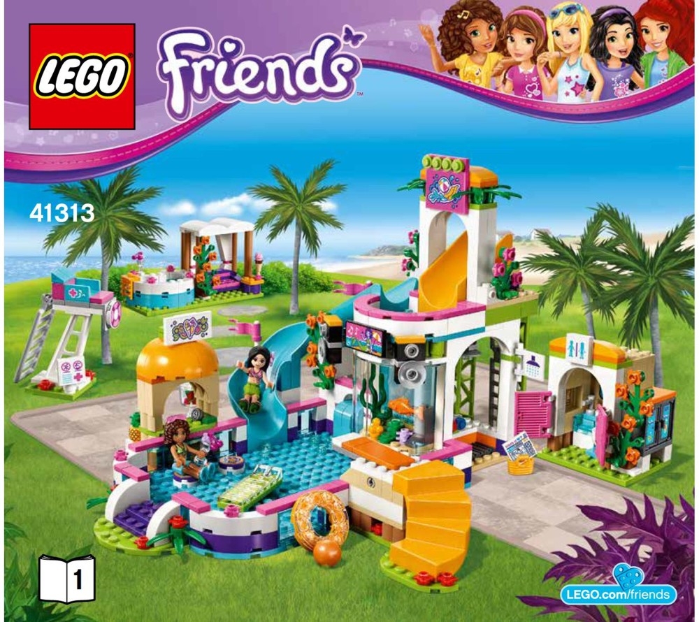 Voir l'instruction LEGO® 41313 Heartlake Summer Pool - Instructions et ...