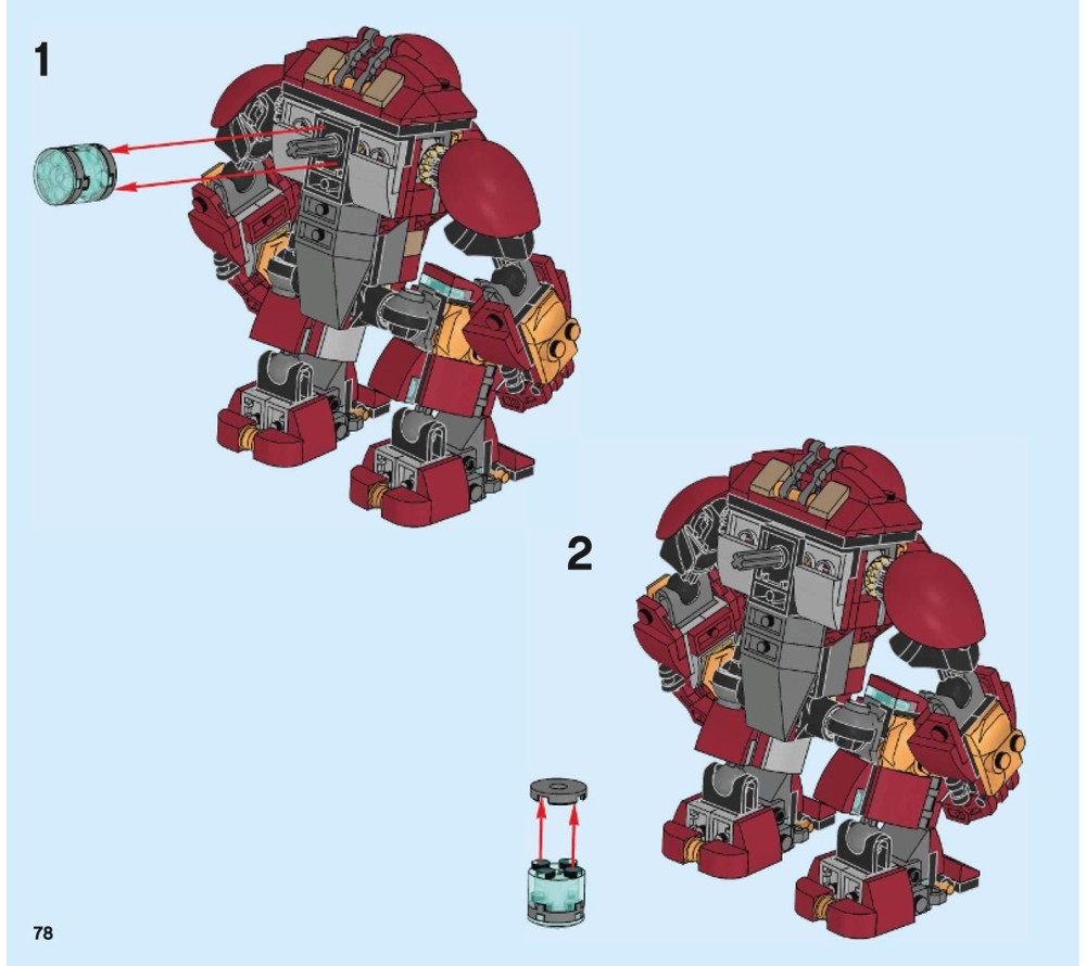 View LEGO® instruction 76104 The Hulkbuster Smash-Up - LEGO ...