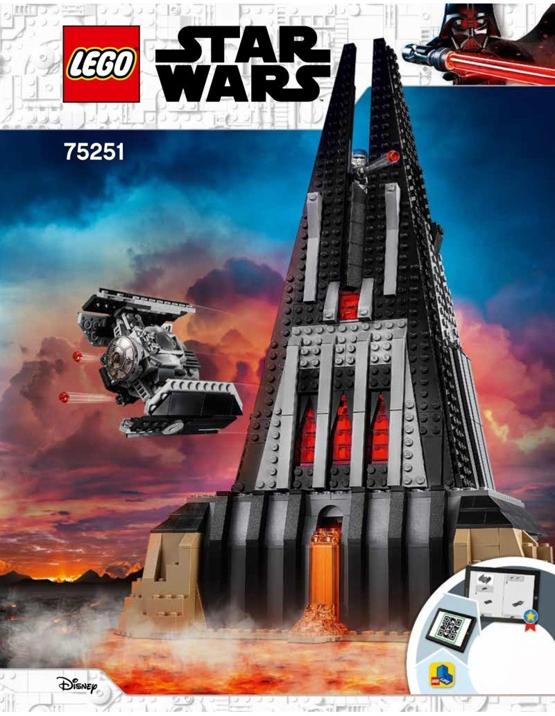 Ver instrucción de LEGO® 75251 Darth Vader's Castle - Instrucciones ...