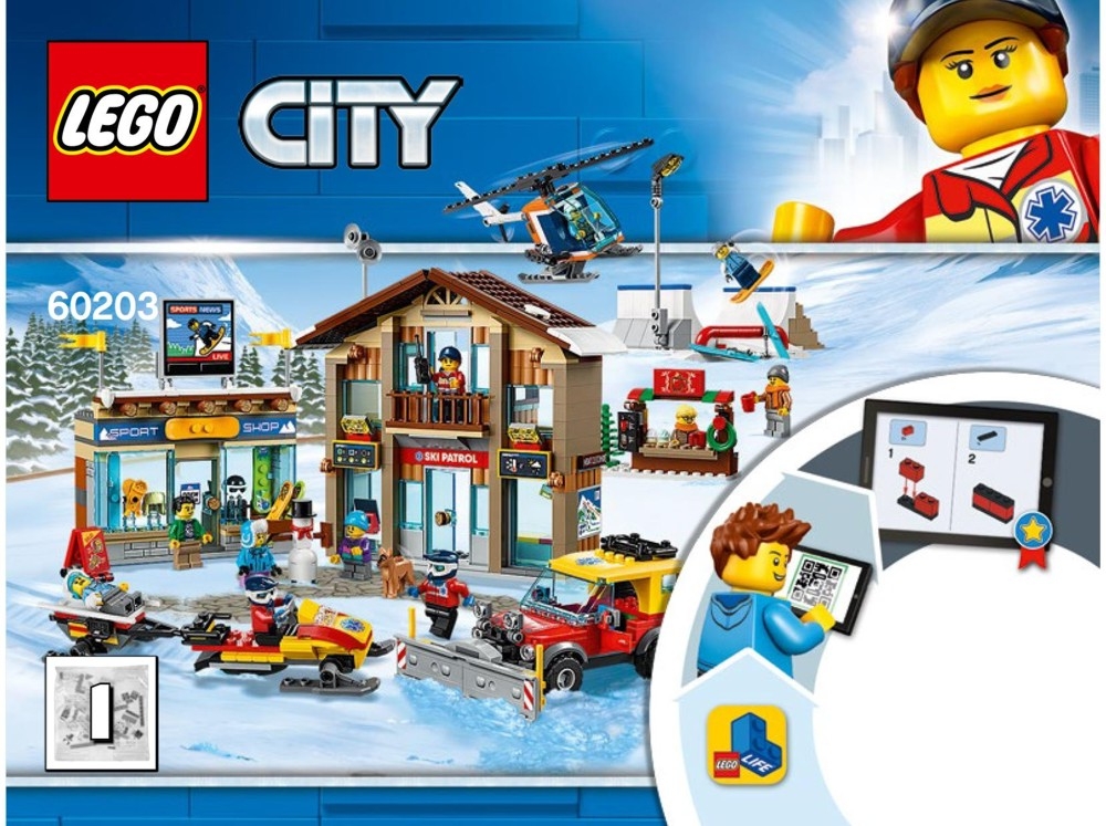 Voir l'instruction LEGO® 60203 Ski Resort - Instructions et catalogues ...