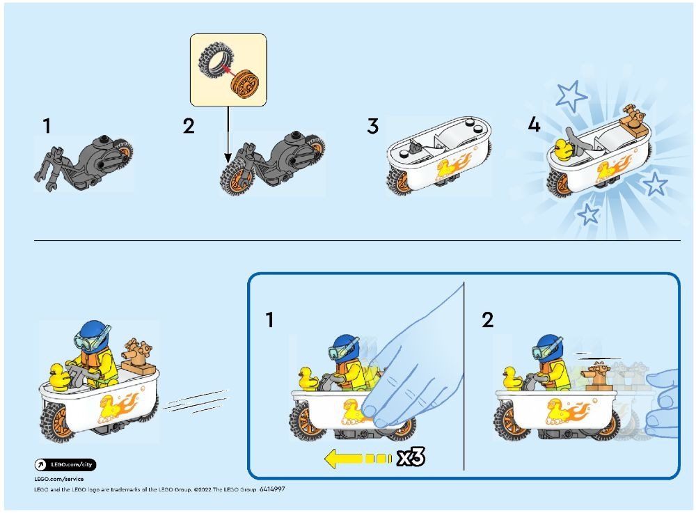 LEGO® Anleitung anzeigen 60333 Bathtub Stunt Bike - LEGO Bauanleitungen ...