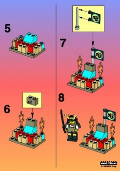 3077 Ninja Shogun's Small Fort - LEGO instructions and catalogs library