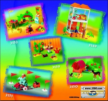 Ver instrucción de LEGO® 3148 Carla and the Bear Cubs - Instrucciones ...