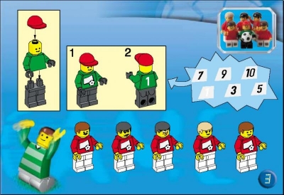 View LEGO® instruction 3407 Soccer Team Coaches - LEGO instructions and ...