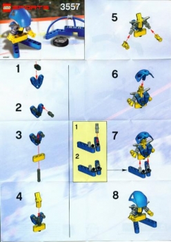 View LEGO® instruction 3557 Blue Player and Goal - LEGO instructions ...