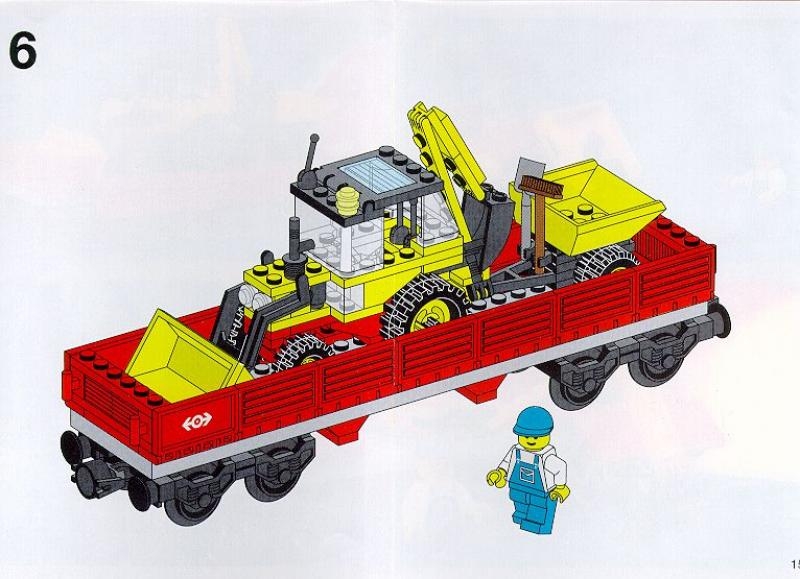 View LEGO® instruction 4543 Railroad Tractor Flatbed - LEGO ...