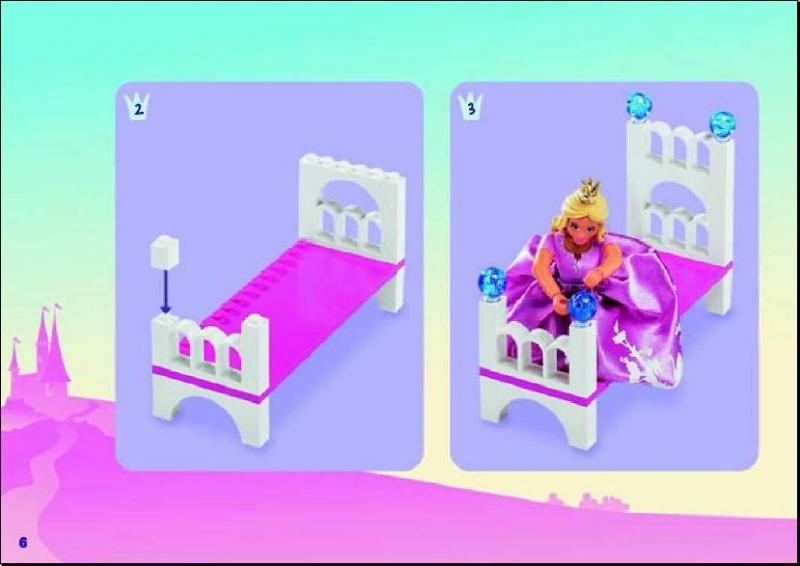 5963:The Princess and the Pea - LEGO Bauanleitungen und Kataloge Bibliothek