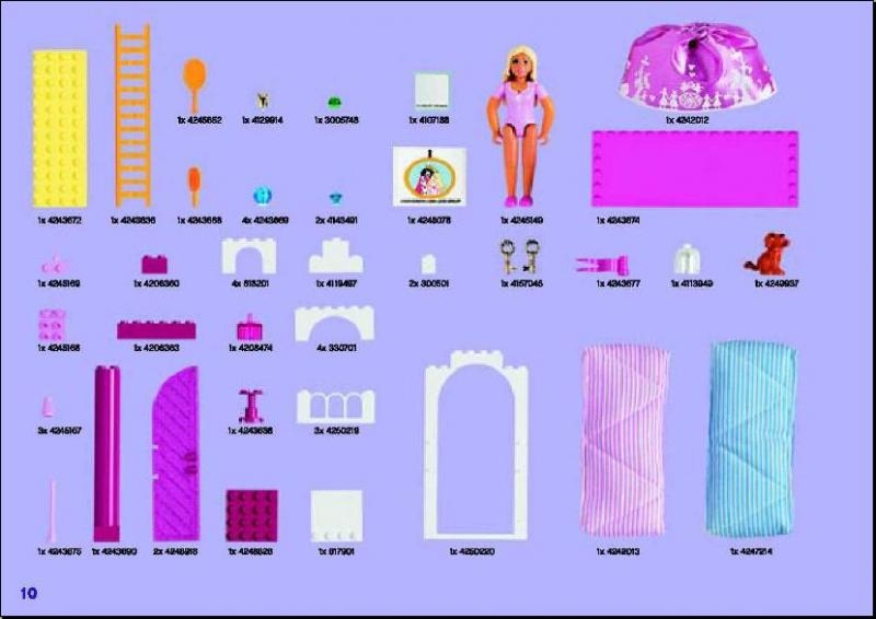 5963:The Princess and the Pea - LEGO Bauanleitungen und Kataloge Bibliothek