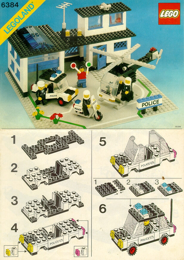 6384 Police Station - LEGO Bauanleitungen und Kataloge Bibliothek