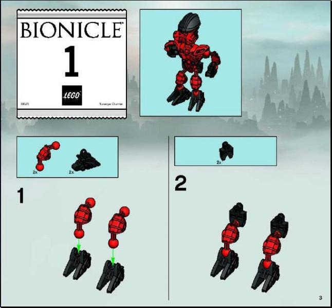 LEGO® Anleitung anzeigen 8621 Turaga Dume and Nivawk - LEGO ...