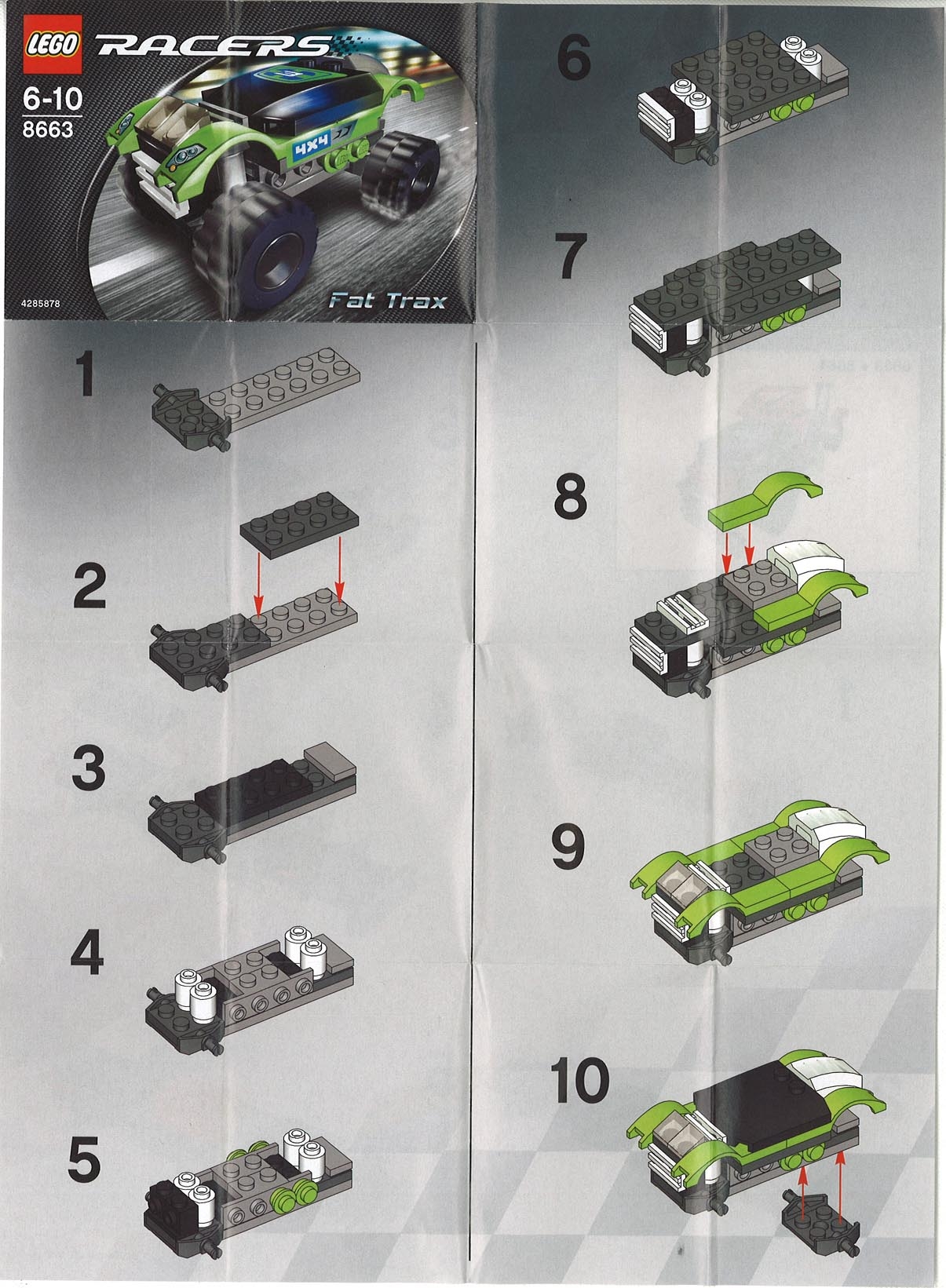LEGO® Anleitung anzeigen 8663 Fat Trax - LEGO Bauanleitungen und ...