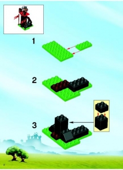 Ver instrucción de LEGO® 4863 Sentry and catapult - Instrucciones ...