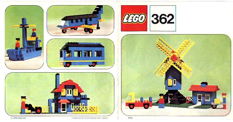 View LEGO® instruction 362 Windmill - LEGO instructions and catalogs ...