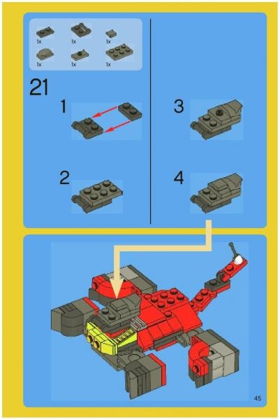Voir l'instruction LEGO® 5764 Rescue Robot - Instructions et catalogues ...