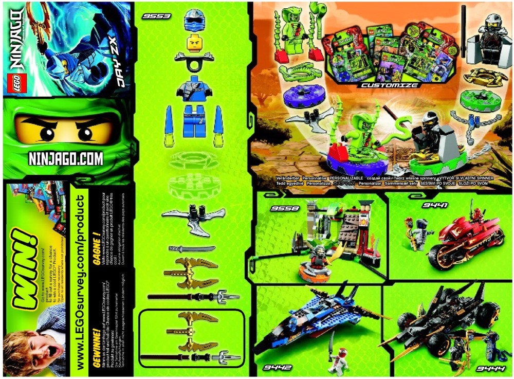 View LEGO® instruction 9553 Jay ZX - LEGO instructions and catalogs library