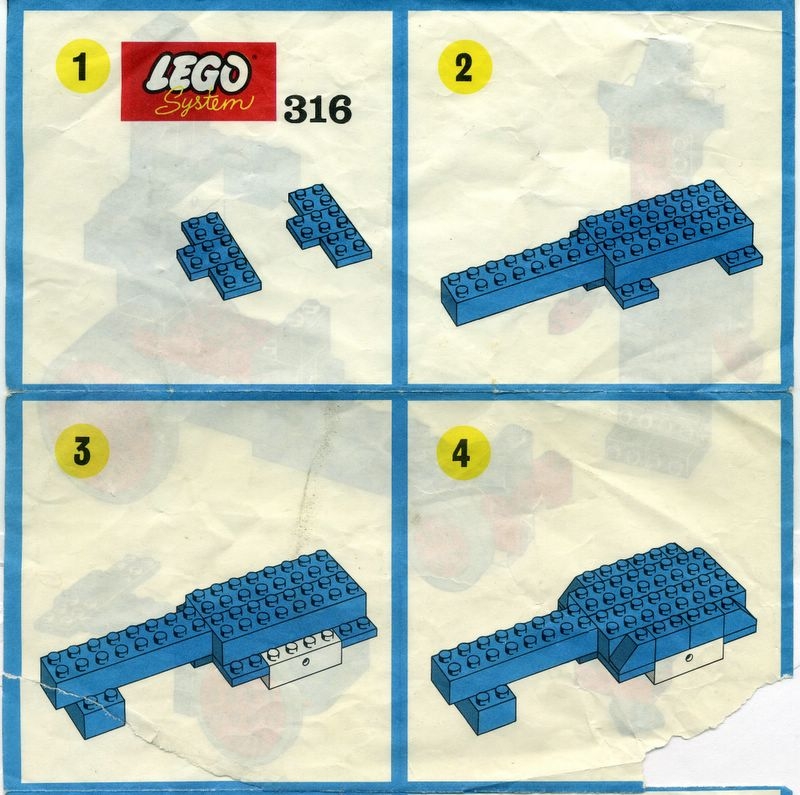 View LEGO® instruction 316 Farm Tractor - LEGO instructions and ...